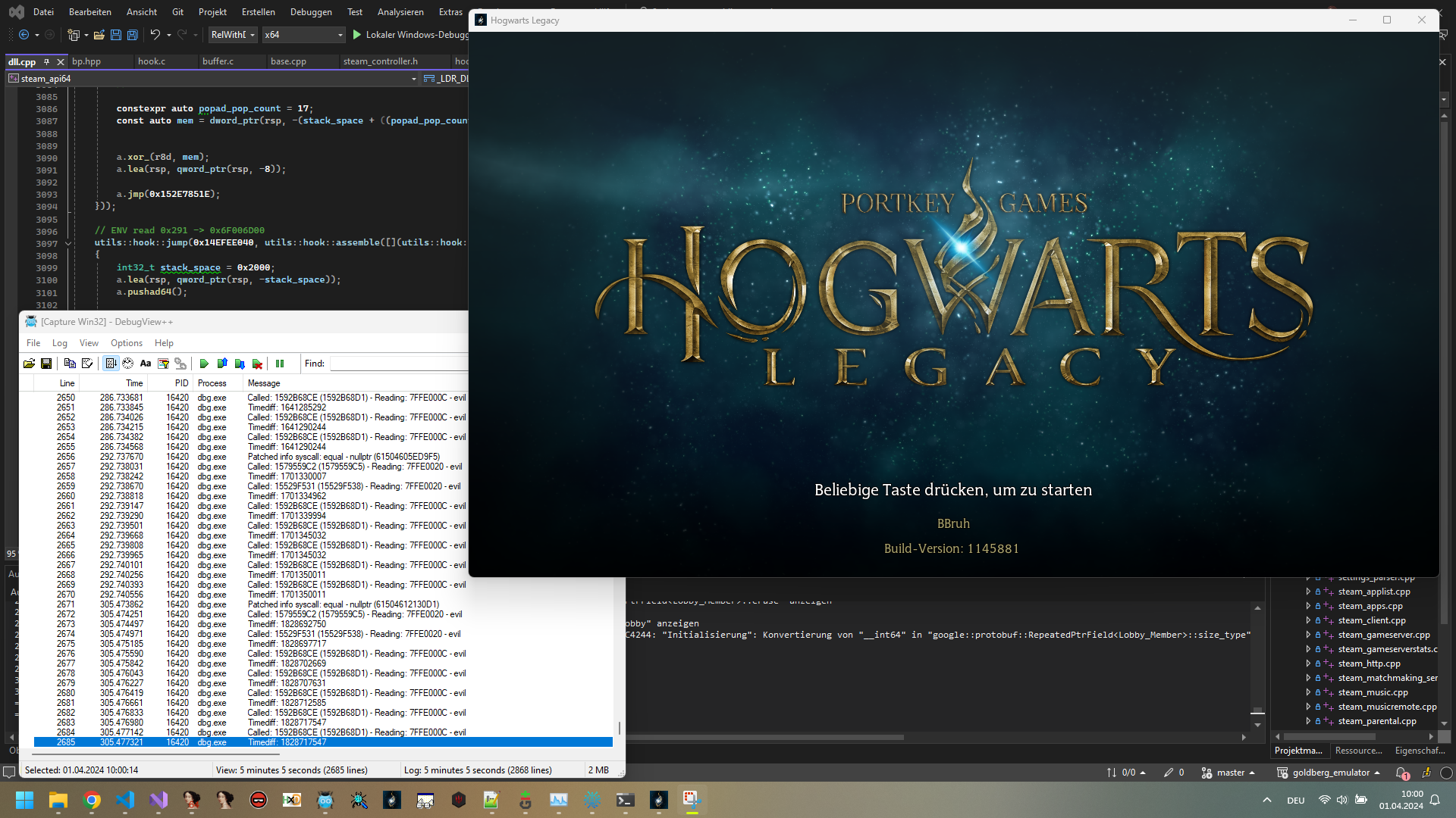Reverse Engineering Denuvo in Hogwarts Legacy - Slidev
